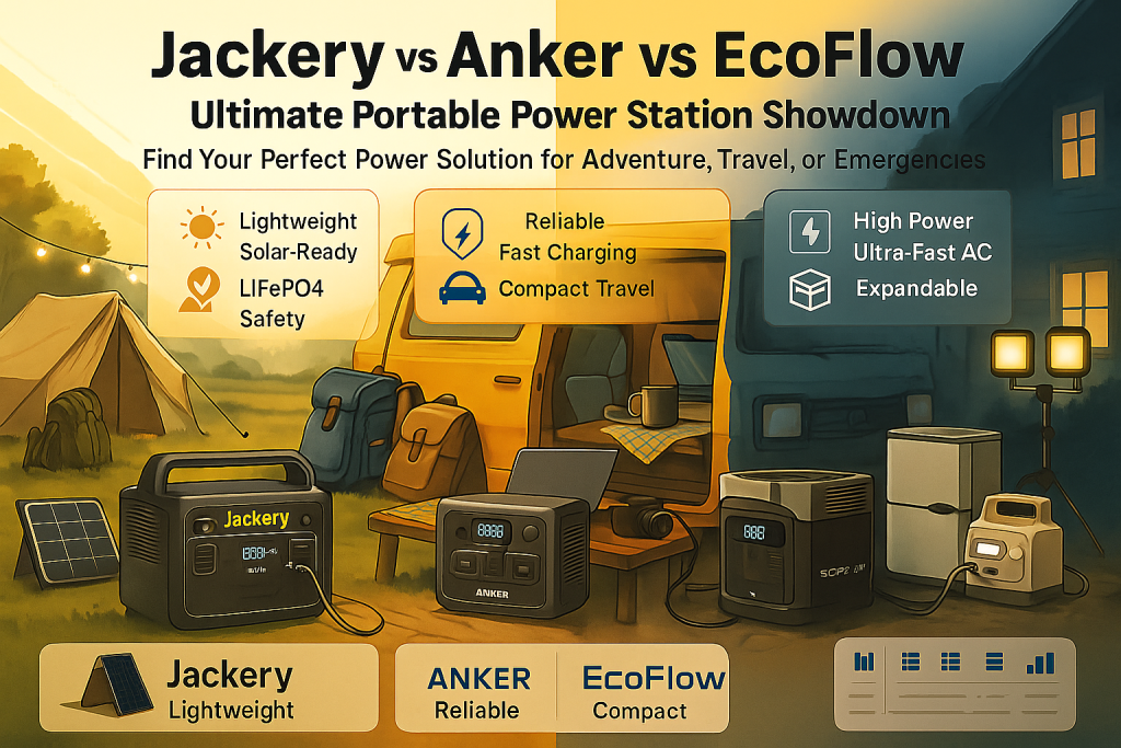 Jackery Vs Anker Vs Ecoflow: Which Portable Power Station is the Best? - PowerHornet